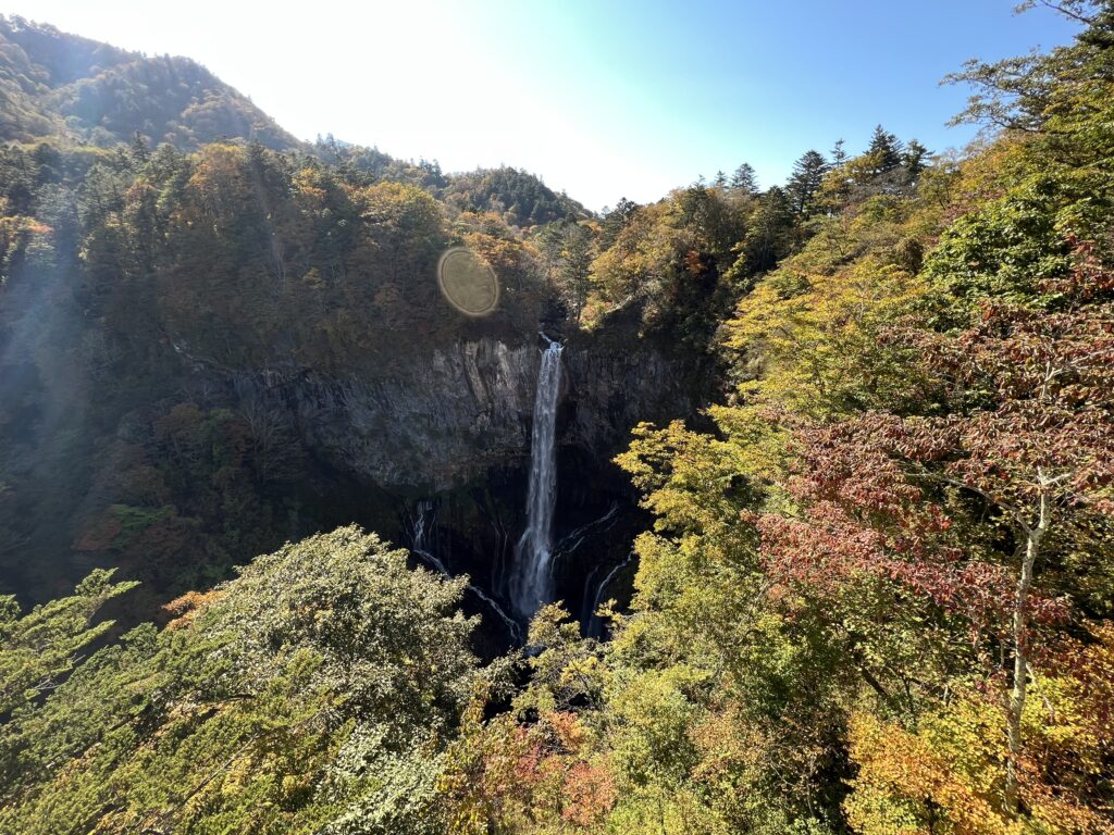 One of the three famous waterfalls in Japan, KEGON waterfall in Nikko ...