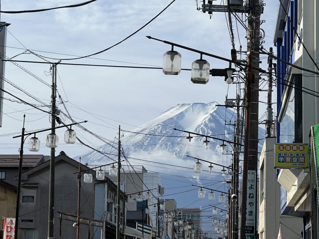 Mt.Fuji and retro shopping street!