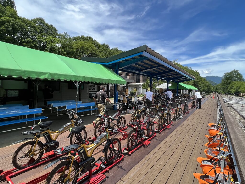 How to enjoy the rainy season, Gattango bicycle ride on railway Hida city in Gifu prefecture!