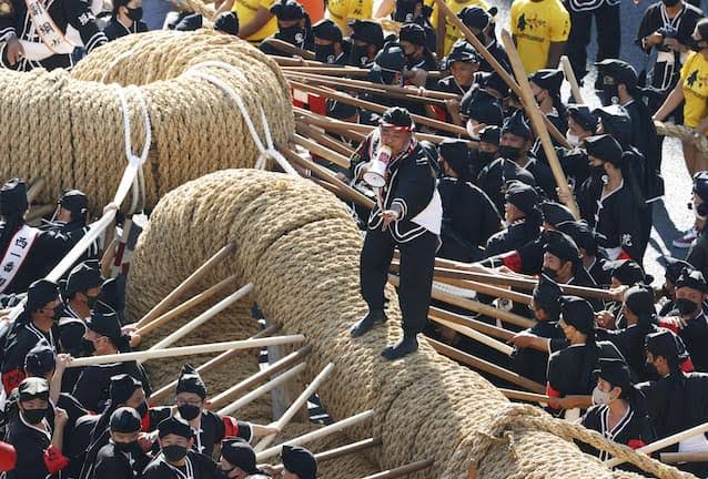 The world largest tug of war Naha city in Okinawa!!