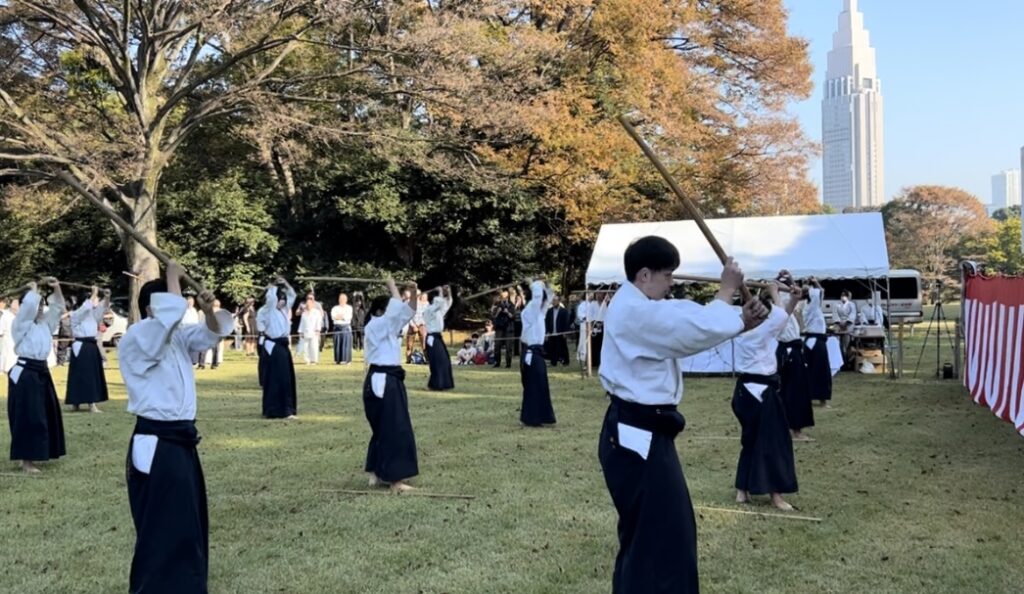 The Budo( traditional Japanese martial arts)performance at Meiji Shrine ...