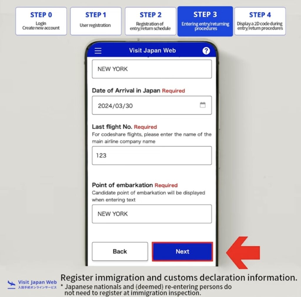 How to fill out Visit Japan Web to enter Japan!!!