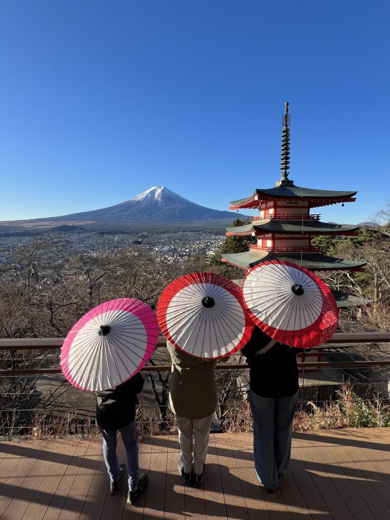 Mt.Fuji, 5storied pagoda, Fujikyu train track, Lake Kawaguchiko, Hakone ...