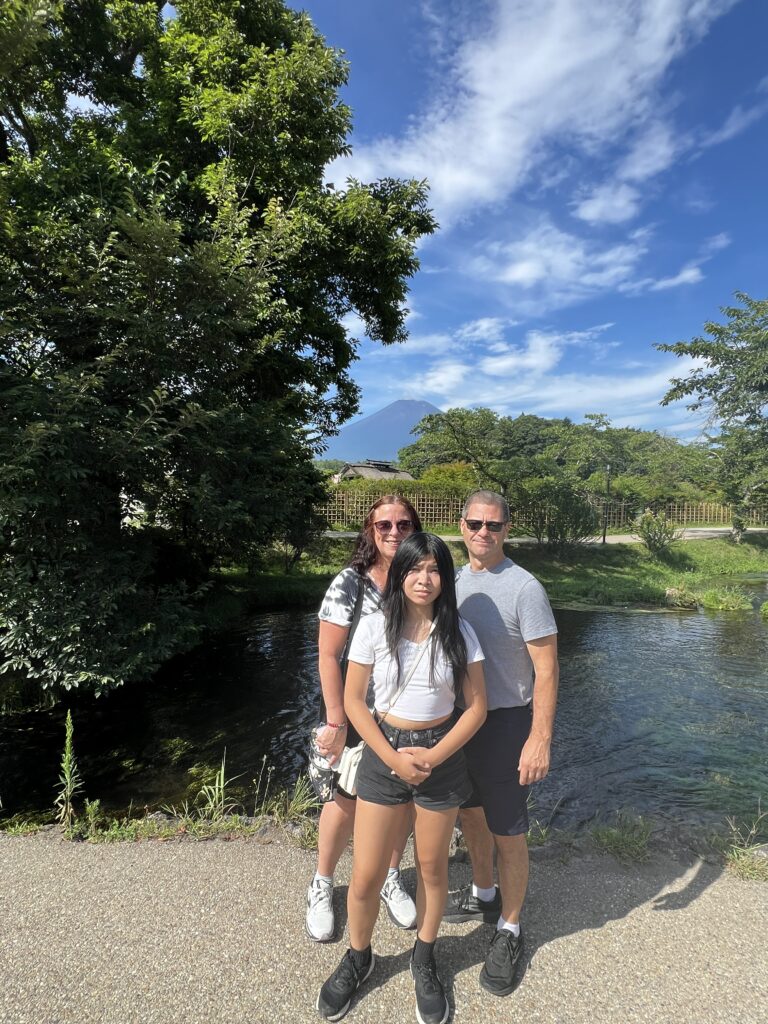 Mt.Fuji, 5storied pagoda with Wagasa ( Japanese parasol),Oshinohakkai ...