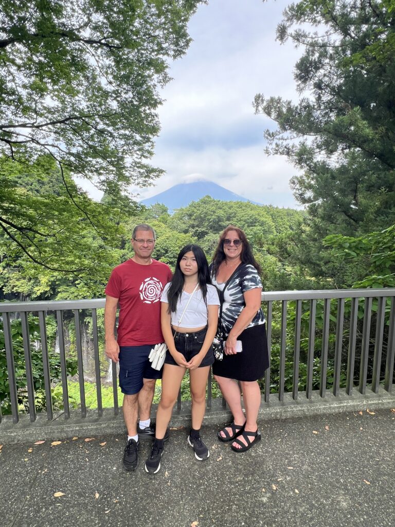 Mt.Fuji, 5storied pagoda with Wagasa ( Japanese parasol),Oshinohakkai ...